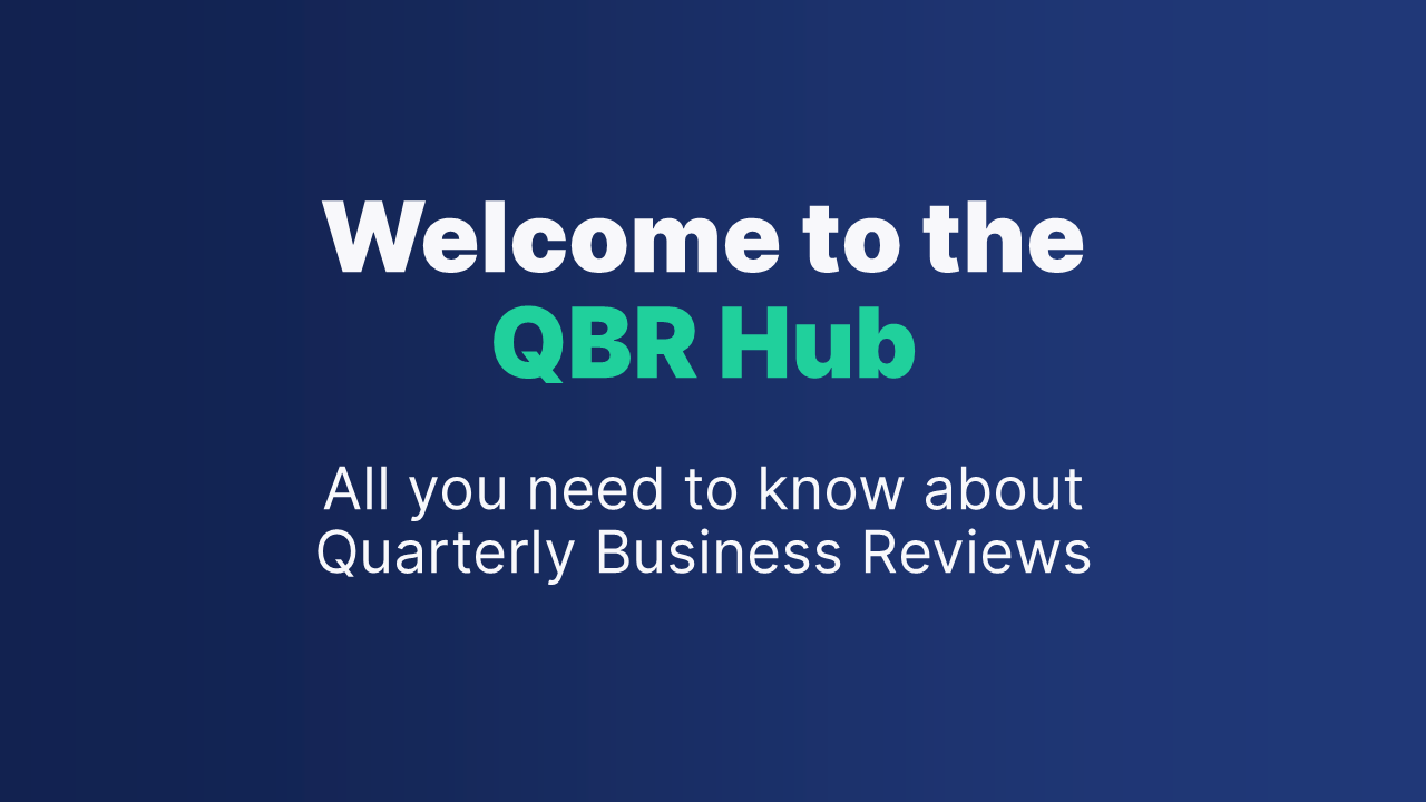 What should you include in your Quarterly Business Review (QBR) presentation deck?
